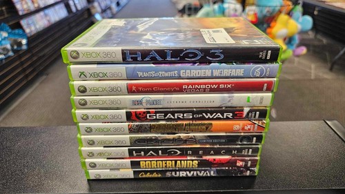 Xbox 360 Game LOT x10 Games Halo Reach - Borderlands 1 &2 - Crysis 2 ...