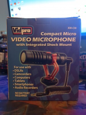 Vidpro Microphone for DSLRs,camcorders,tablets,smartphones and audio ...
