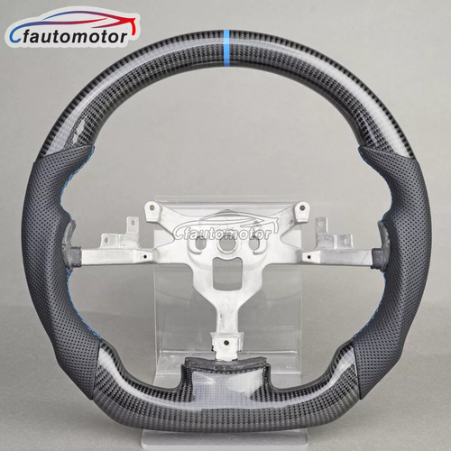 Real Carbon Fiber Steering Wheel For Chevrolet Corvette C6 Z06 06+ Blue ...