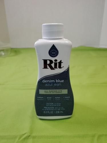 Rit Denim Blue Dye Liquid All Fabric, Clothes Dye 8oz. New 885967883602 ...