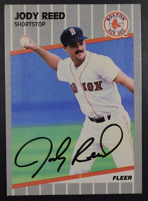 1989 Fleer Baseball Jody Reed Autograph Card #96 *Free S/H After 1st ...