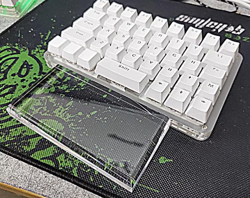 Universal Clear Wrist Rest For Mechanical Keyboards Acrylic Wrist Pad ...