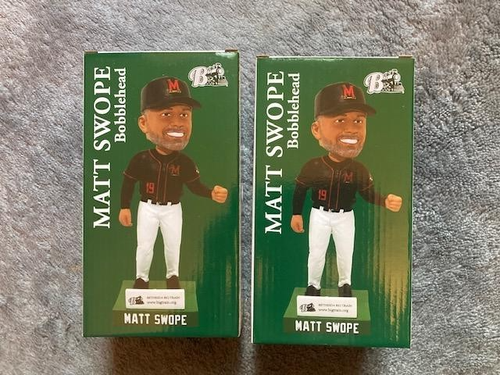 A PAIR(2) MATT SWOPE Bobbleheads BETHESDA BIGTRAIN UNIVERSITY OF ...
