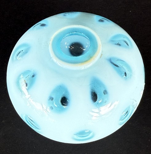 Vintage Fenton Blue Coin Dot Opalescent Lamp Shade 3.25 Dia. -B | eBay