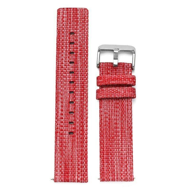 Watch Band Strap Canvas Watchbands Weave Belt 18 20 22mm Colorful Nylon ...