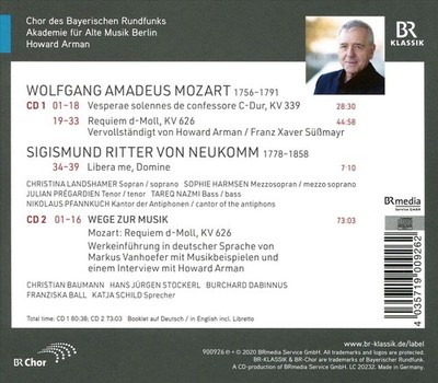 HOWARD ARMAN / CHOR DES BAYERISCHEN RUNDFUNKS / AKADEMIE FÜR ALTE MUSIK ...