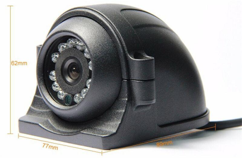 4 Pin Heavy Duty 12-24V CCD Side View Color Camera 12 IR LEDs IP68 For ...