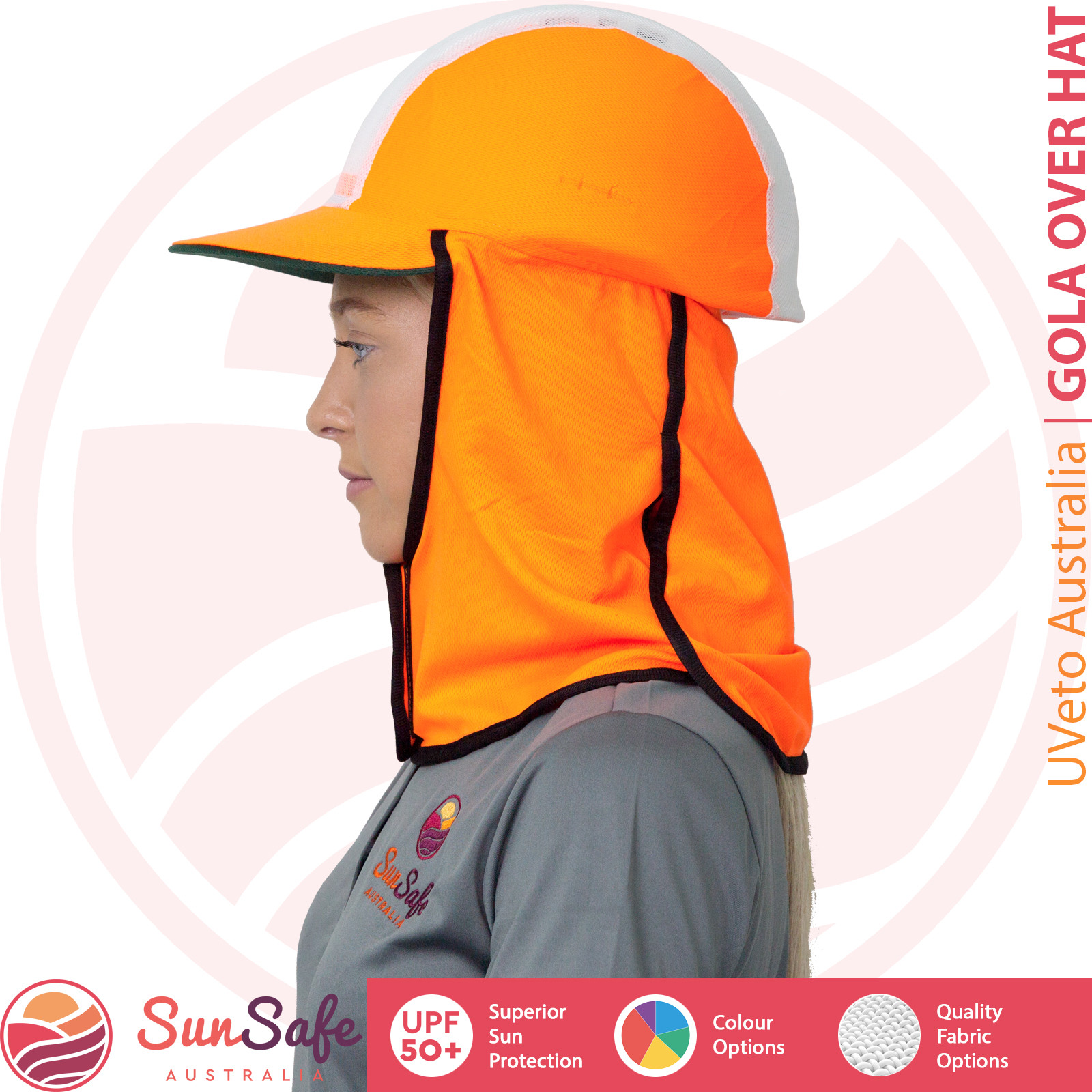 Gola Over Hat UVeto Australia Hard Hat Cover Sun Protection Helmet Sun ...