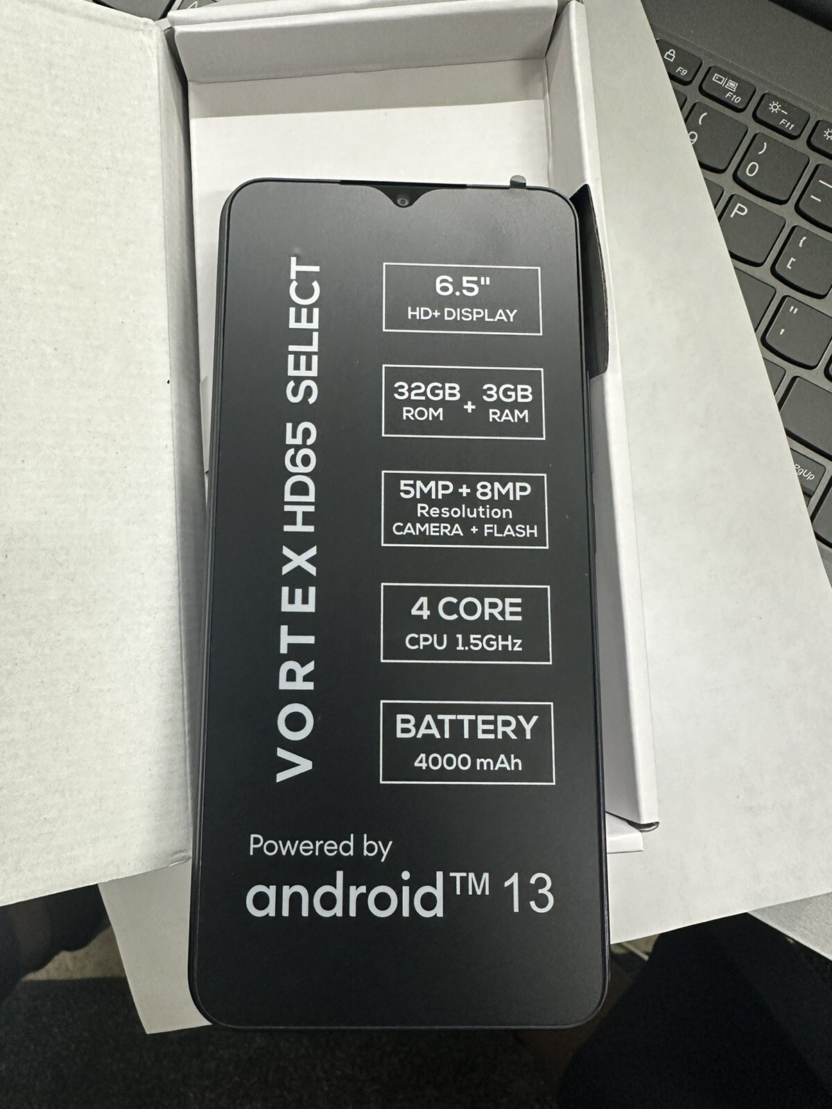 Vortex HD65 6.5" Display Android 13 | Wi-Fi | 32 GB | Black | Single ...