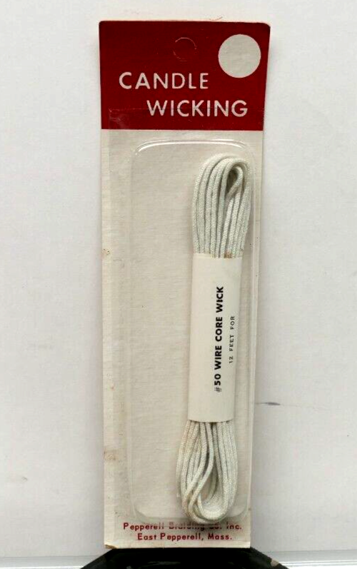 Vintage 1980s Pepperell Braiding #50 Wire Core Wick 12 ft made in USA ...
