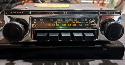 Classic Ferris Push Button Car Radio (Neg or Positive Ground) | eBay