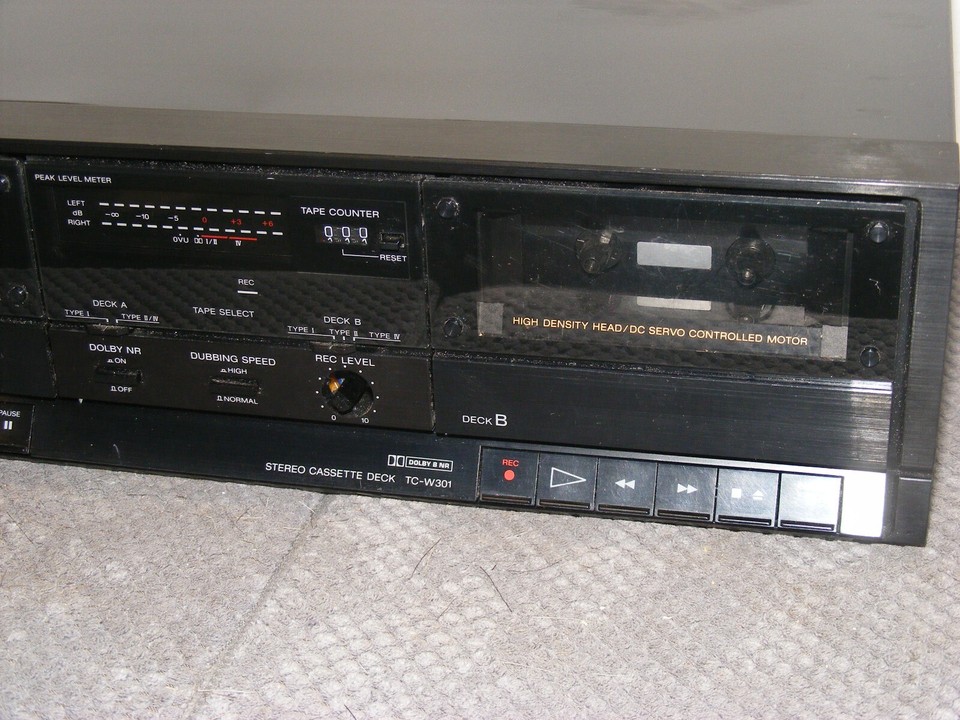 SONY STEREO CASSETTE DECK TC-W301**UNTESTED**SELLING FOR PARTS | eBay