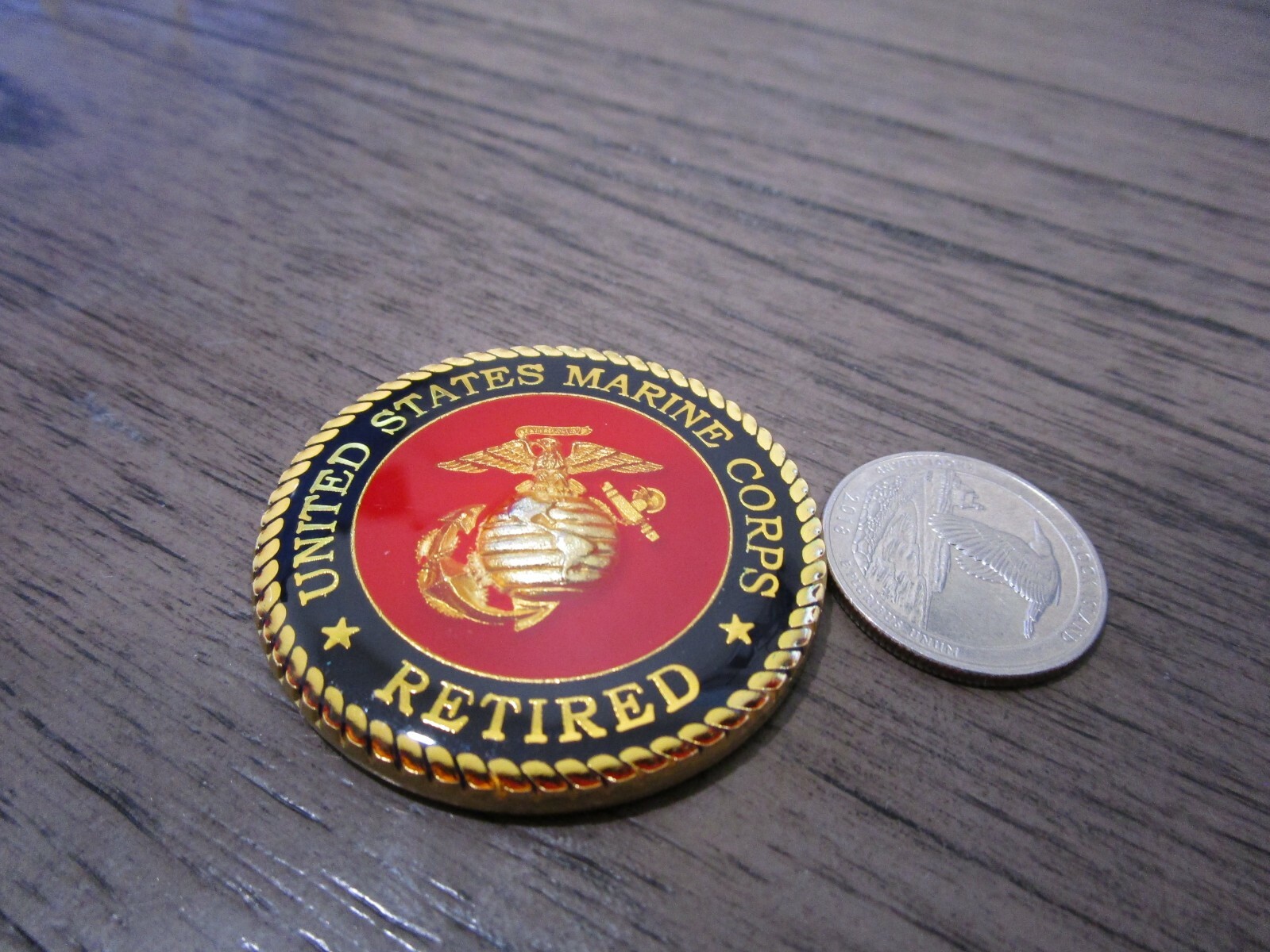 USMC Retired Proudly Served America Challenge Coin #391M | eBay