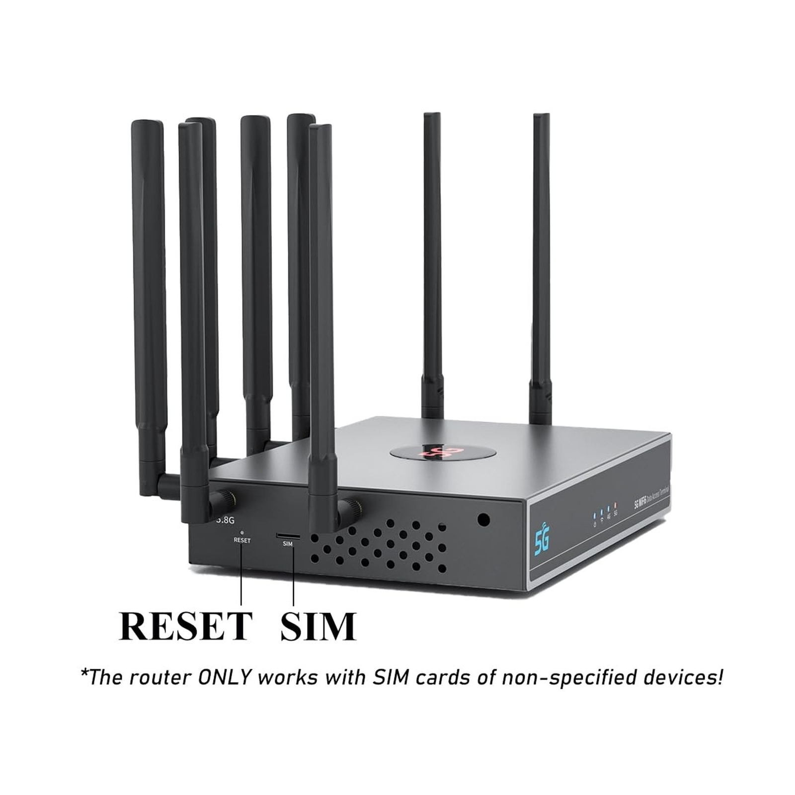 UOTEK 5G SIM Card Router CPE, WiFi 6 Router 5G Modem Dual Band NSA SA ...