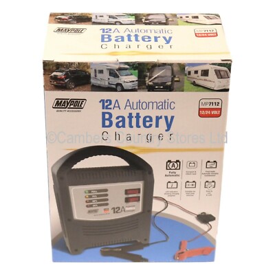 NEW Maypole MP7112 Automatic Battery Charger 12v & 24v 12 Amp | eBay UK
