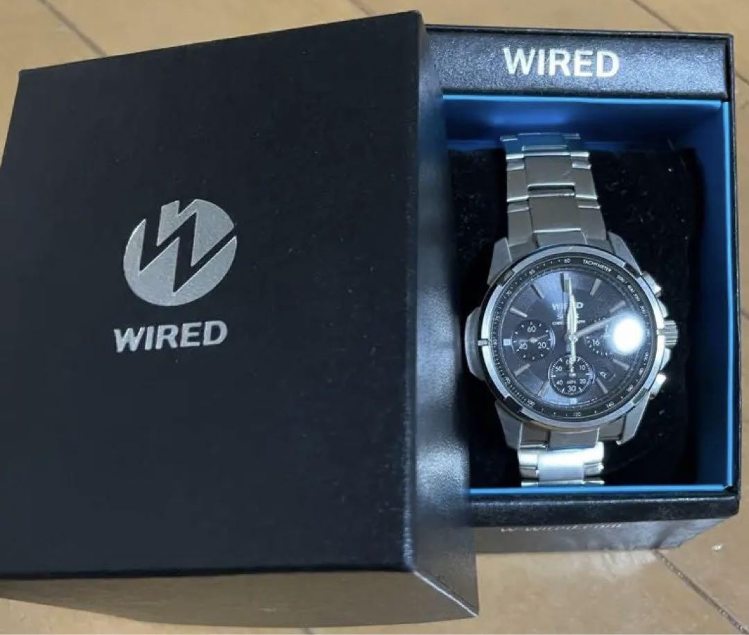 USED SEIKO SOLAR CHRONOGRAPH WIRED WATCH WRISTWATCH G… - Gem