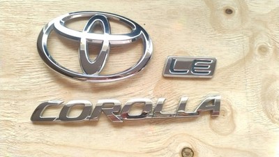 2009-2013 Toyota Corolla LE TRUNK Emblem Set Logo Badge Symbol Factory ...