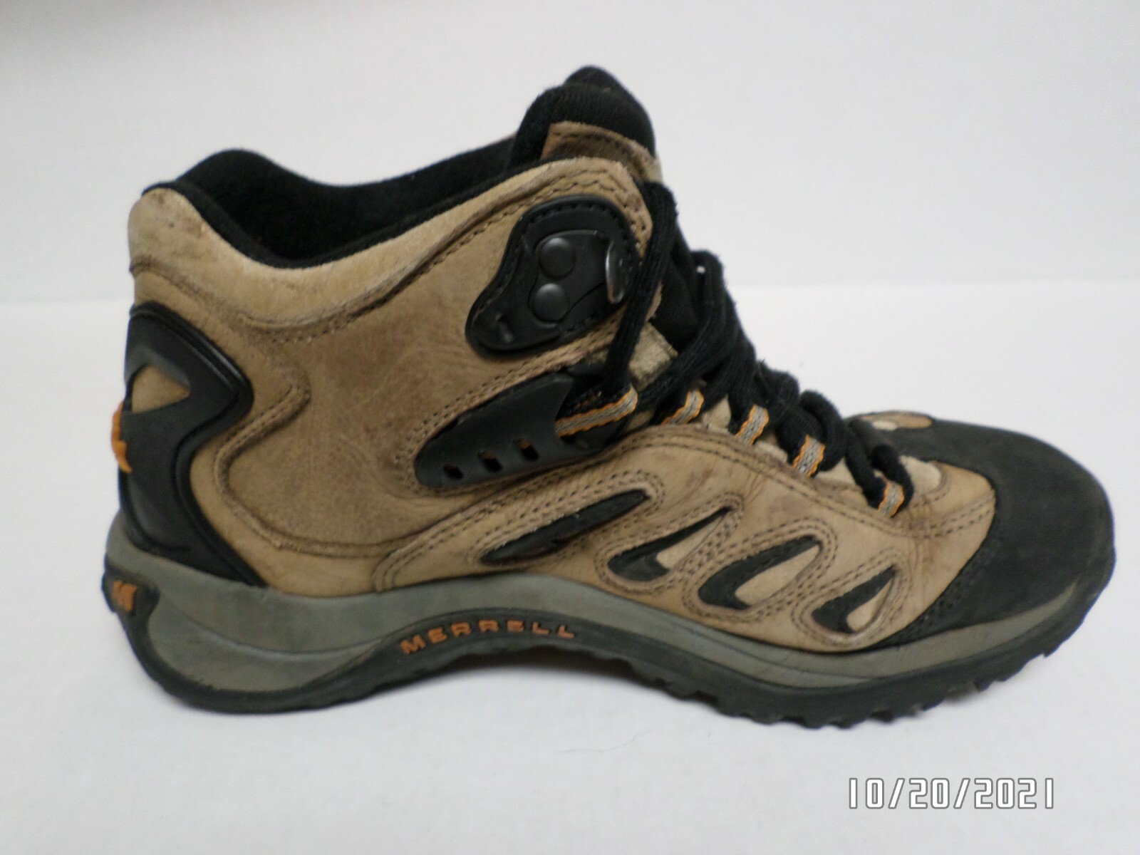 Merrell, Reflex Mid Gore-Tex Smoke Hiking Shoes Vibram Leather Women's ...