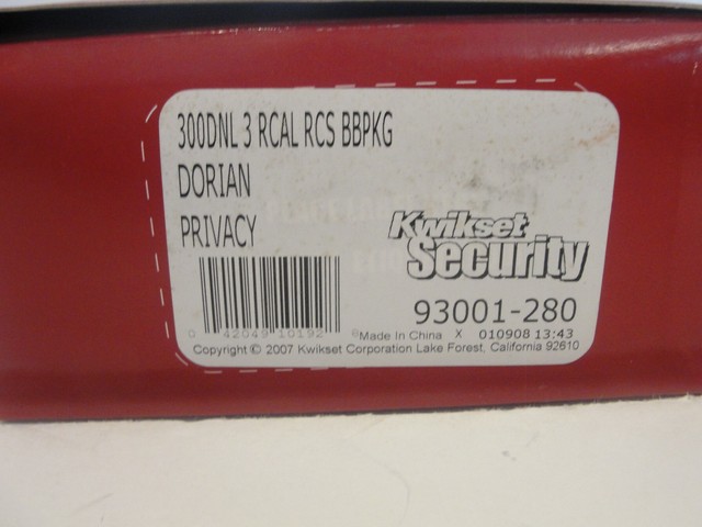 KWIKSET DORIAN PRIVACY LOCKSET POLISHED BRASS per 2 Each for sale ...