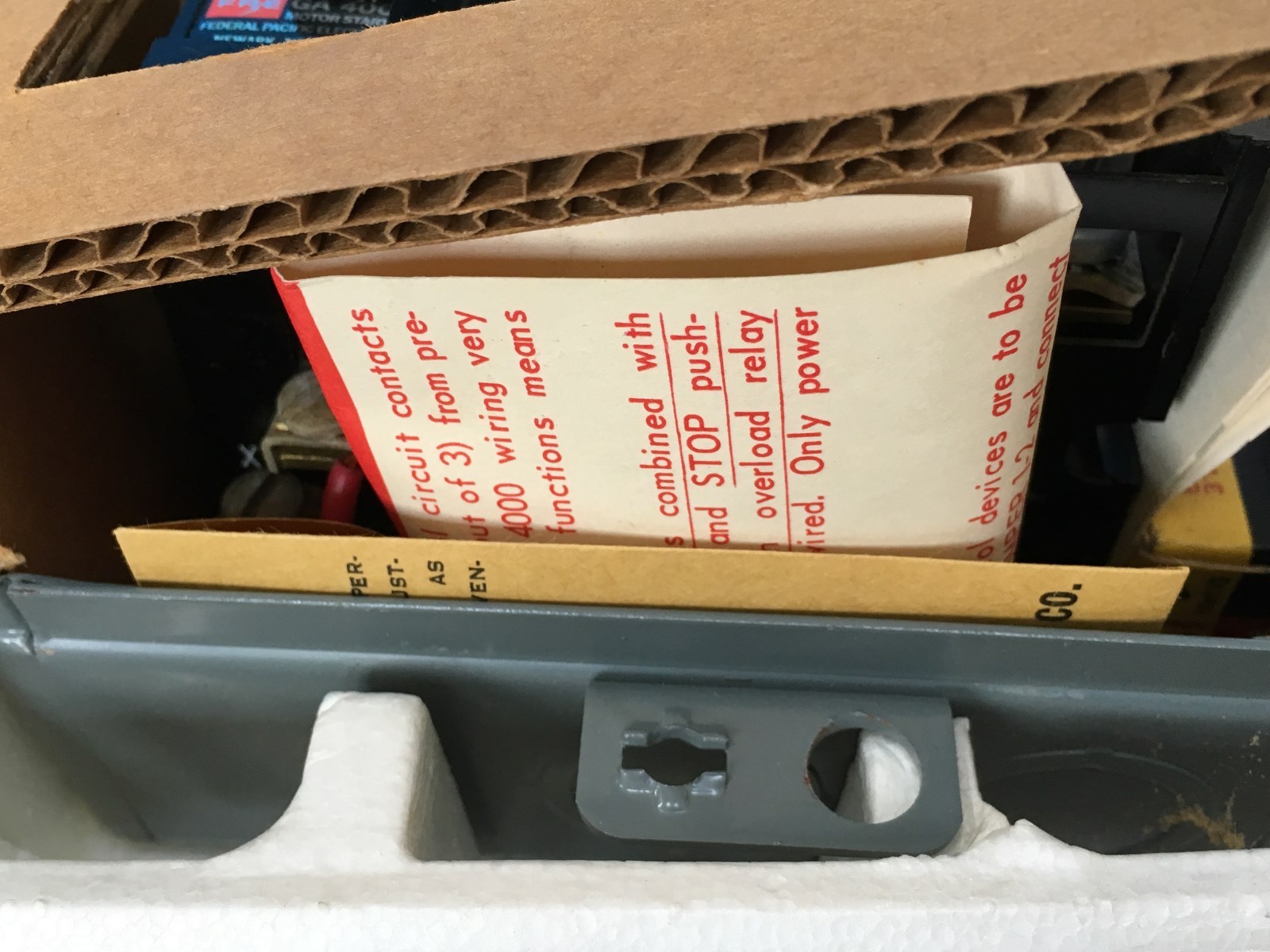 FPE MOTOR STARTER GA 4000 SEE DESC NEW 0514 | eBay