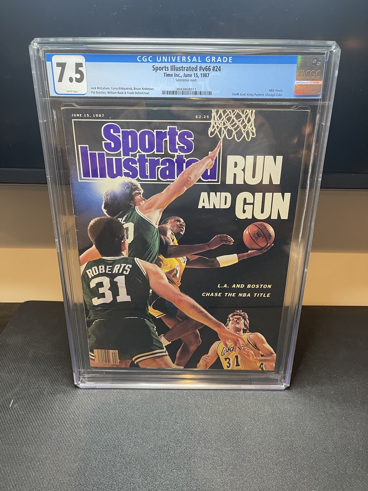 CGC 7.5 Newsstand Edition Sports Illustrated-Celtics/Lakers-June 15 ...