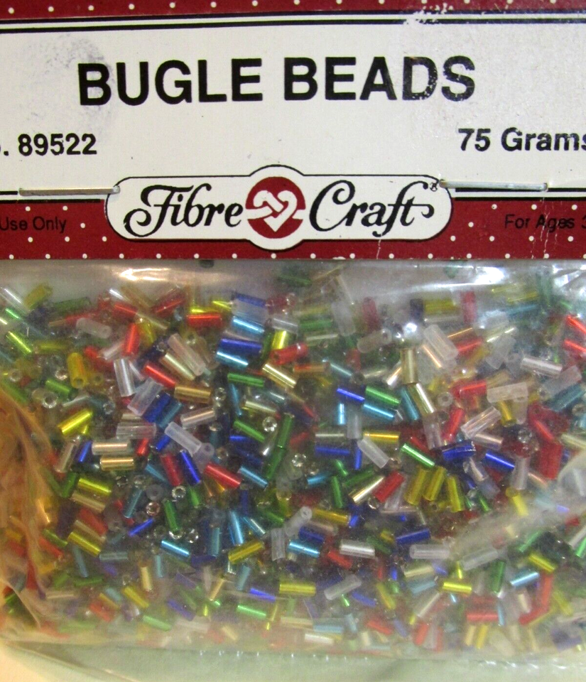 Jewelry Crafting Bead Lot Bugle Shells Red Blue Mirrors E Beads Sequins ...
