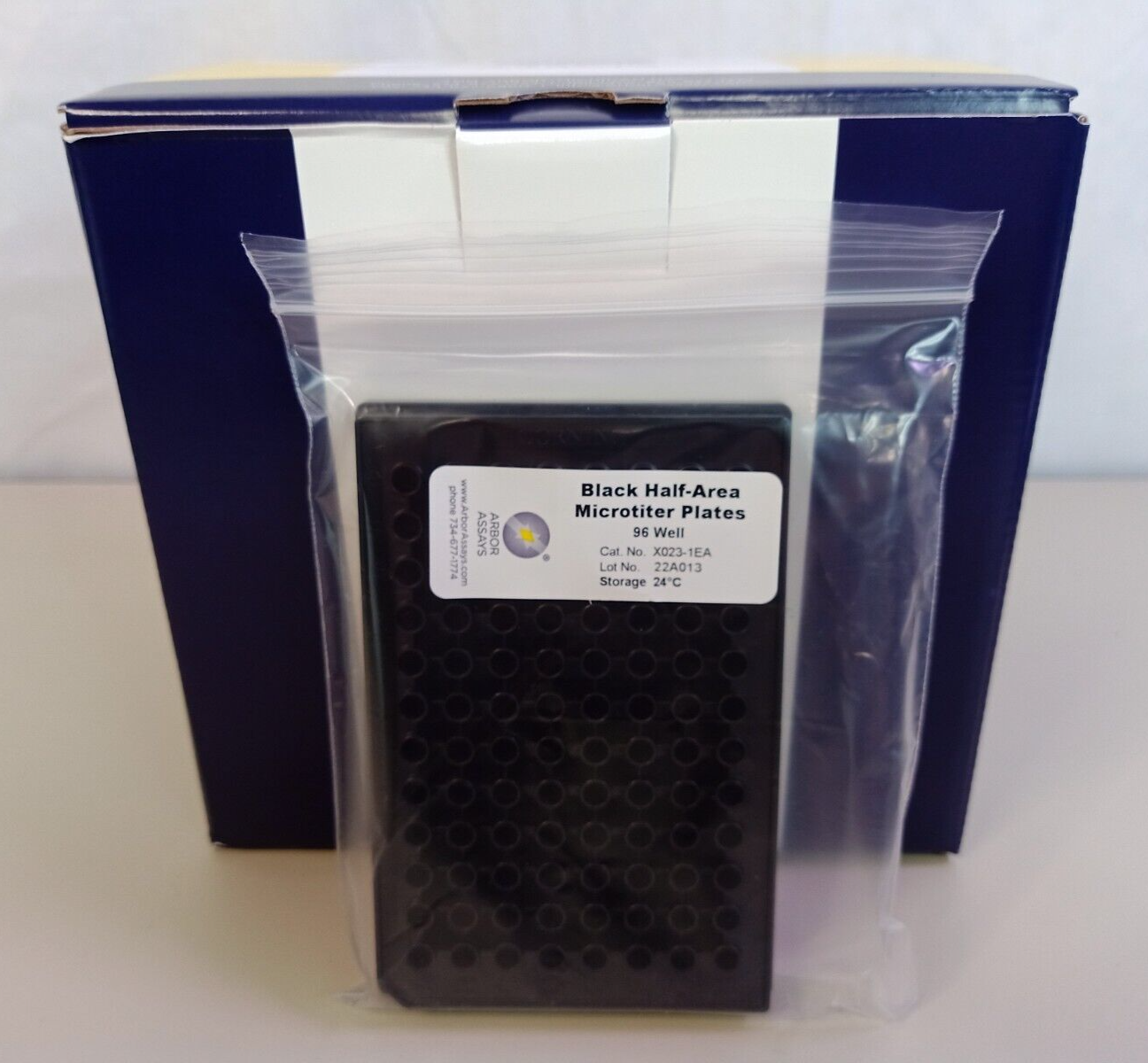 13/Pk Arbor Assays Black Half-Area Microtiter Plates 96 Well Corning ...