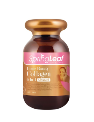 New Springleaf Inner Beauty Collagen 6-In-1 Advanced 90 Capsules Spring ...