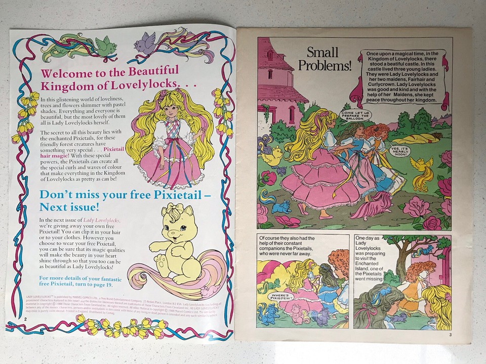 No. 1 UK Magazine Comic Lady Lovely Locks And The Pixietails 16th April ...