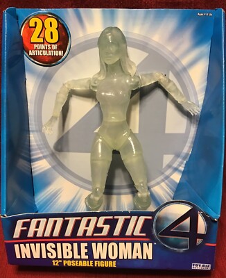 2005 TOYBIZ FANTASTIC 4 INVISIBLE WOMAN FIGURE 12” POSEABLE JESSICA ...