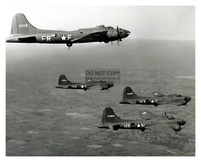 BOEING B-17 FLYING FORTRESS IN BOMBER FORMATION FLIGHT WW2 WWII 4X6 ...