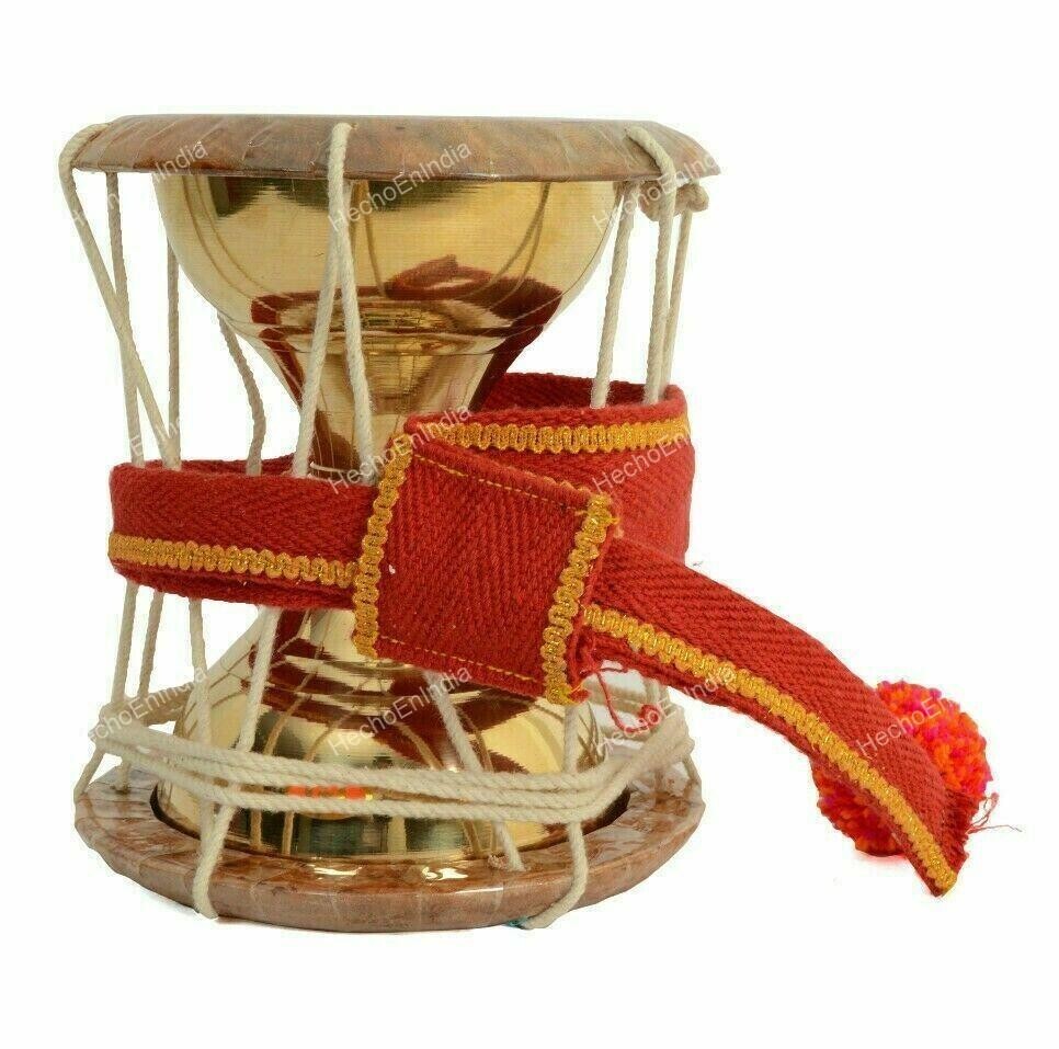 Brass Material Udukai South Indian Style Drum Folk Musical Instruments ...
