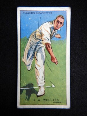 1930 1931 ENGLAND Cricket Card A.W. WELLARD John Player Cigarettes | eBay