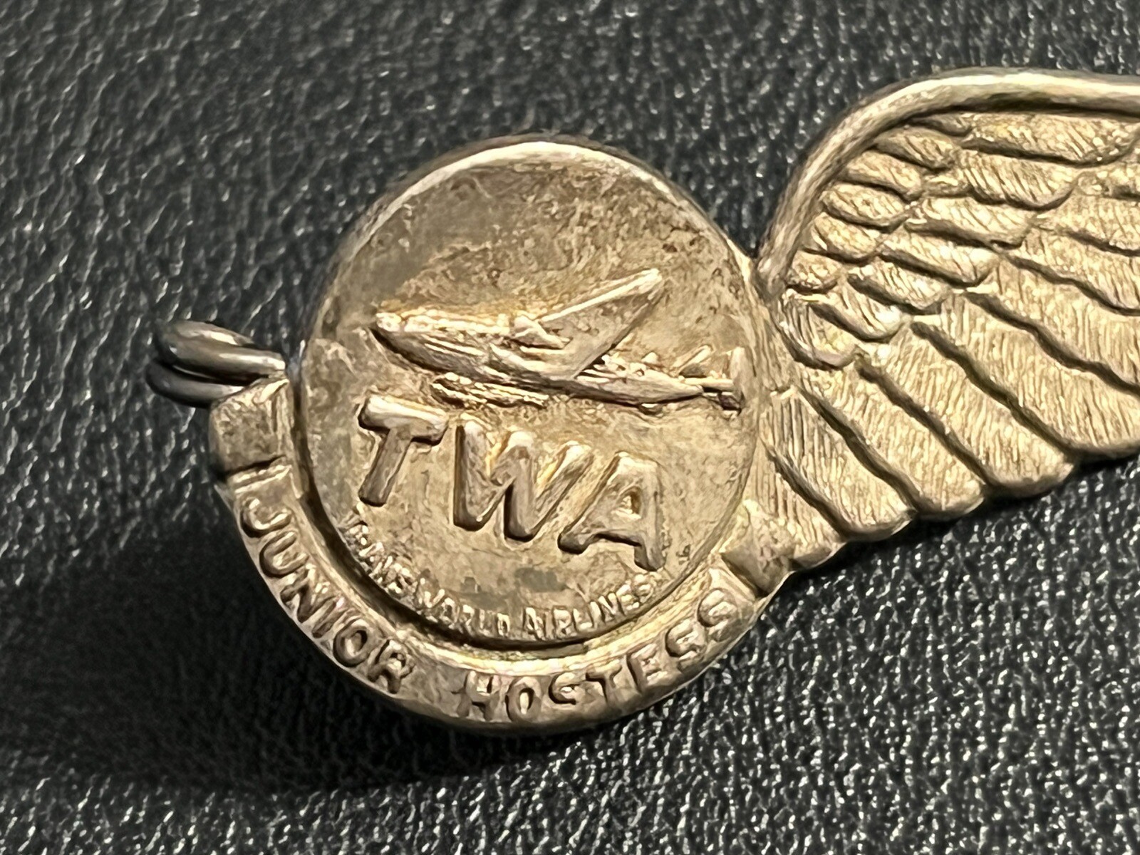 Vintage TWA Airlines Junior Hostess Wing Pin Trans World Airlines | eBay