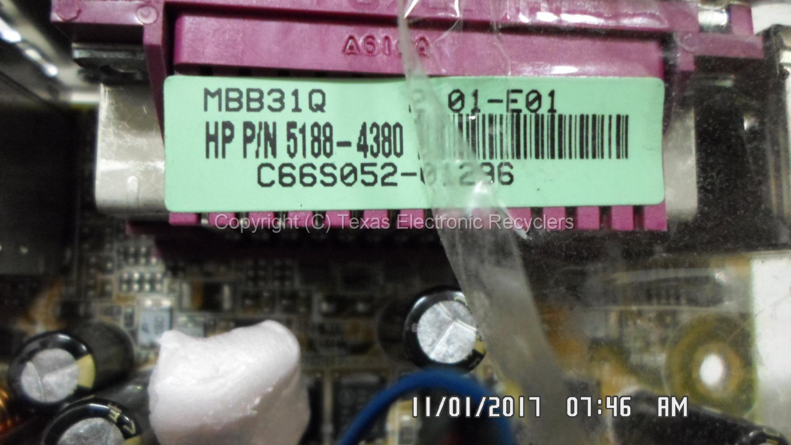 HP ASUS 5188-4380 P5LP-LE Motherboard w/ 2GB RAM I/O Panel Heatsink ...