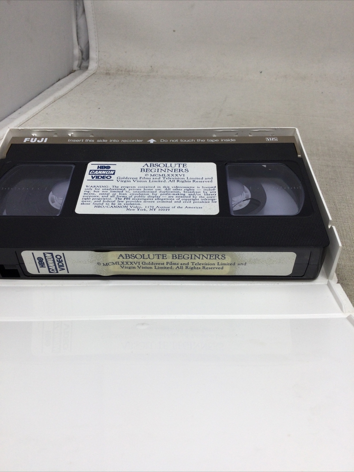 VHS TAPE in CLAM SHELL CASE - ABSOLUTE BEGINNERS the MUSICAL DAVID ...