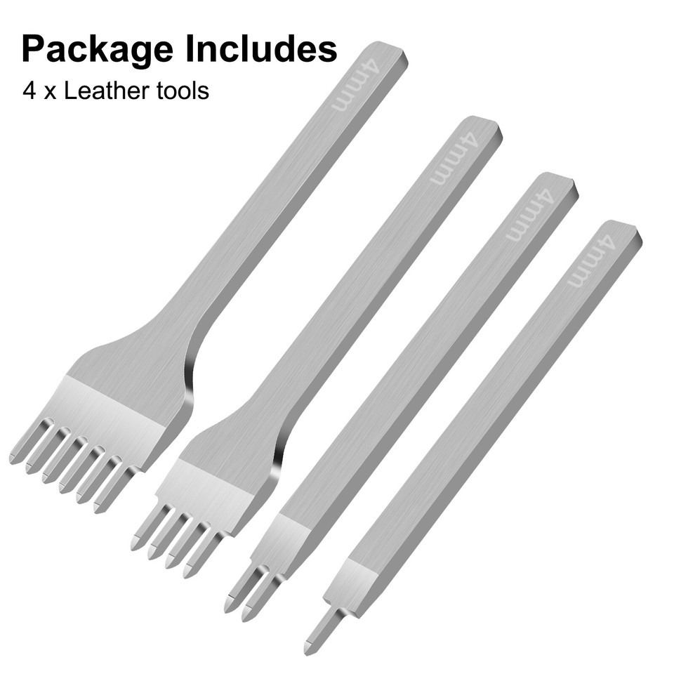 Leather Craft Punch Tools Kit Stitching Carving Working Sewing Saddle ...