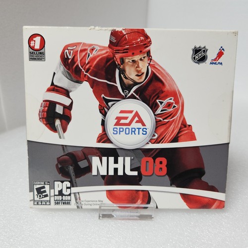 NHL 08 (PC DVD-ROM, 2007) Hockey Game Slip Cover CIB Complete BRAND NEW ...