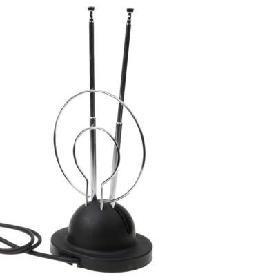 Universal Antenna Indoor Rabbit Ear for Color TV UHF VHF HDTV Cable ...