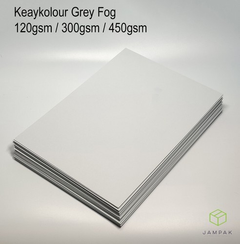 A4 Grey Card listing Paper Keaykolour Grey Fog 120gsm 300gsm 450gsm ...