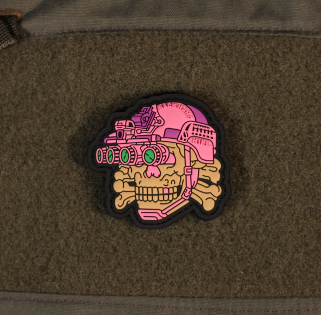 Toten Operator Skull Pink 3D PVC Patch Ukraine War | eBay