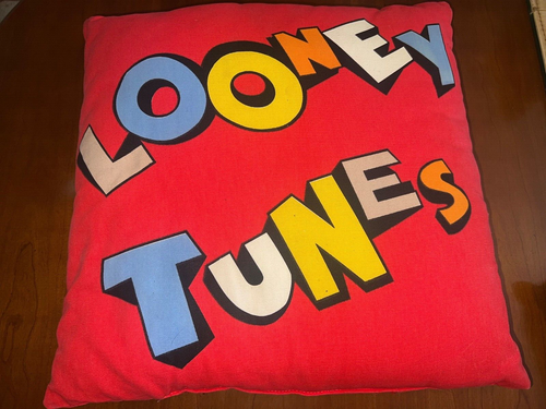 Vintage, Double Sided Looney Tunes (17") Character Pillow, Red | eBay