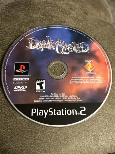Dark Cloud (Sony PlayStation 2, 2001) PS2 Black label G- Disk Only ...