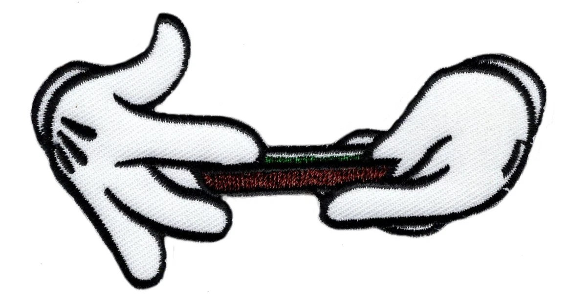 Mickey Mouse Hands Rolling Joint