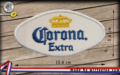 Patch Corona extra écussons thermocollants ou à coudre | eBay