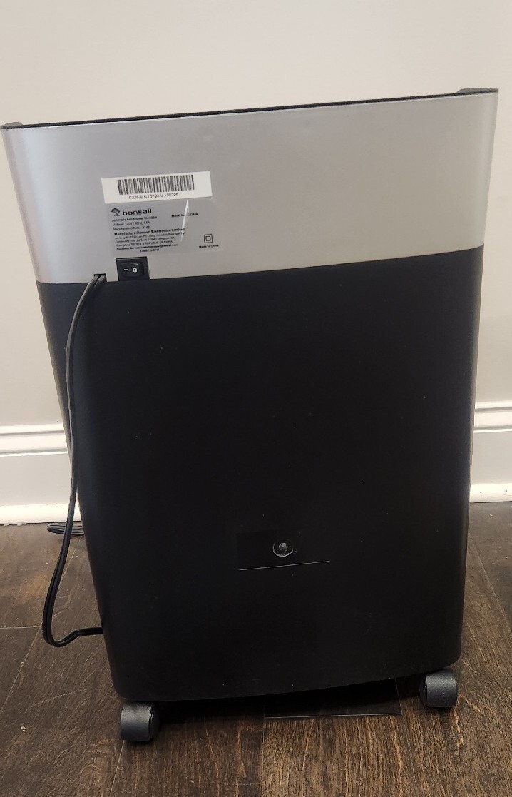 Bonsaii+C236-B+Auto-Feed+Micro+Cut+Paper+Shredder+Heavy+Duty+Black for ...