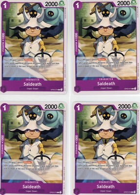 ONE PIECE Card Game Paramount War 4X SALDEATH OP02-074 C English | eBay