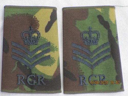 Staff Sergeant, Rgr , Royal Gurkha Rifles Rank Slides, British Army ...