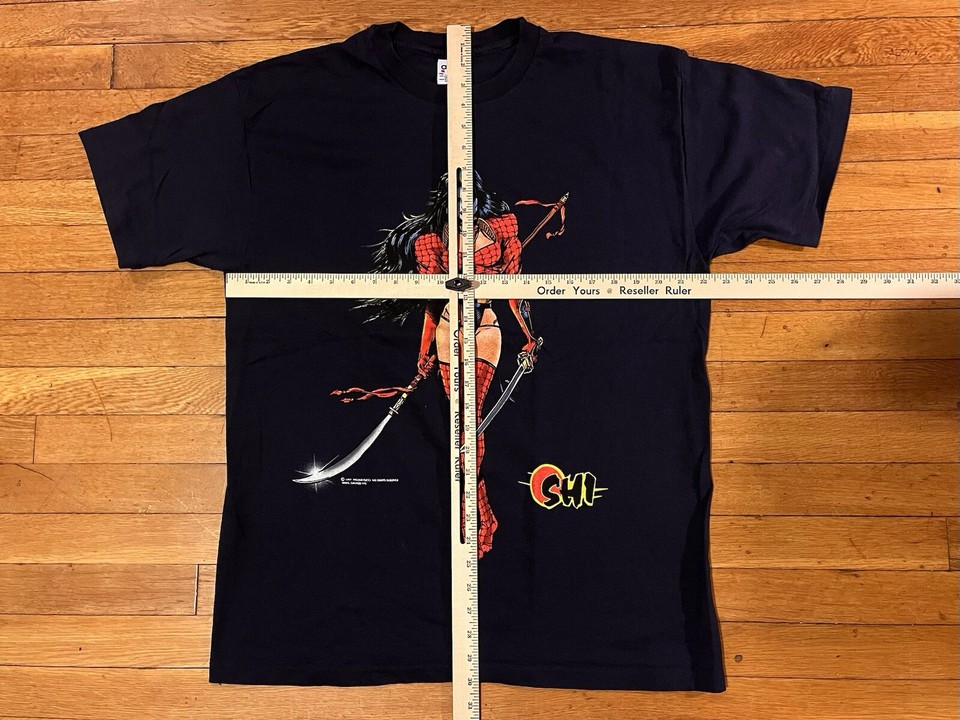 VINTAGE Shi Comic Images Shirt Extra Large Black Single Stitch 1997 | eBay