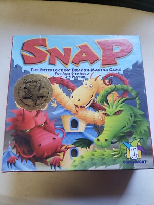 Snap The Interlocking Dragon-Making Game Gamewright Ages 6 To Adult 2-4 ...